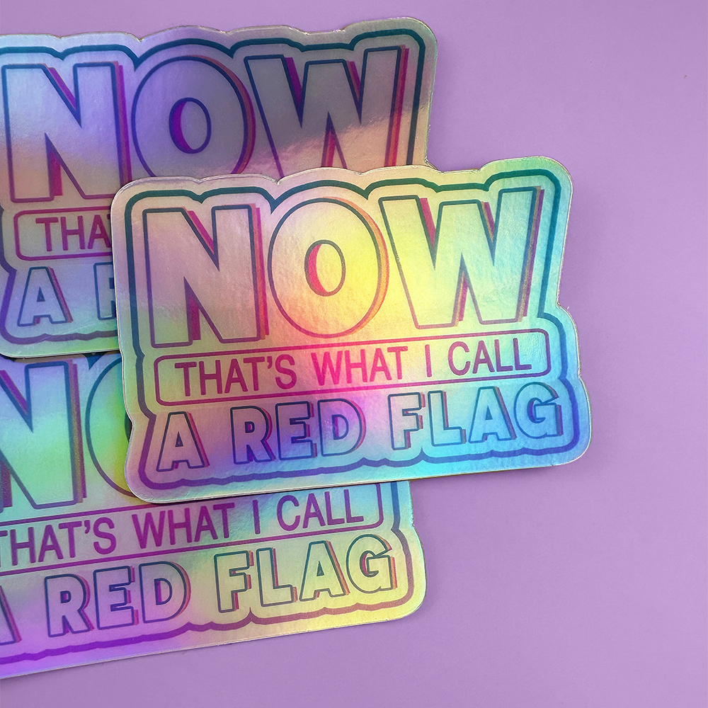 Holographic Millennial Sticker | Stickers | Sweet & Saucy Designs